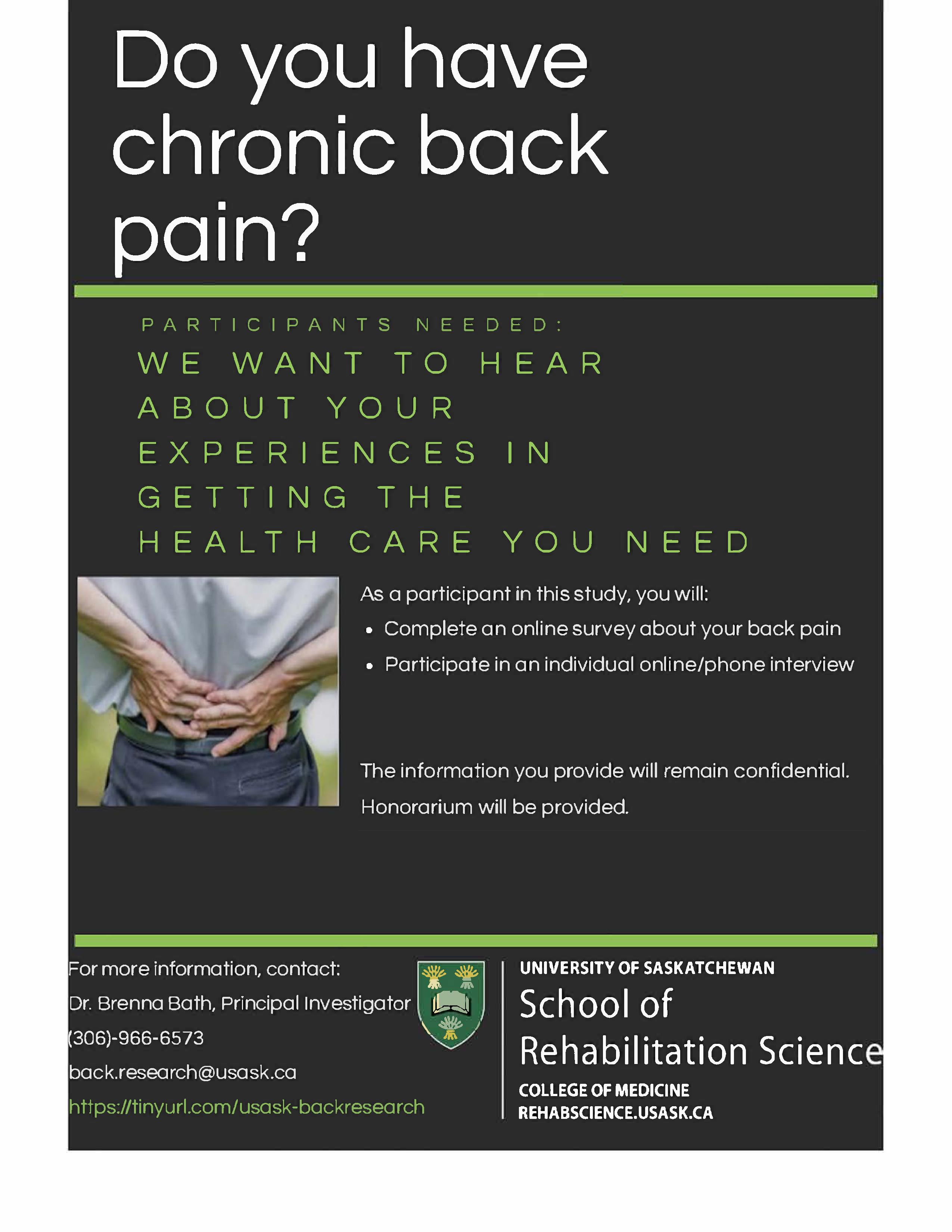 WE WANT TO HEAR FROM YOU! - School of Rehabilitation Science - College ...